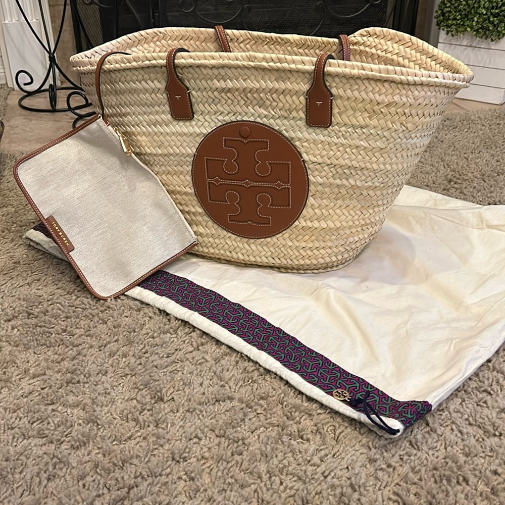 Tory Burch Straw Tote - Gem